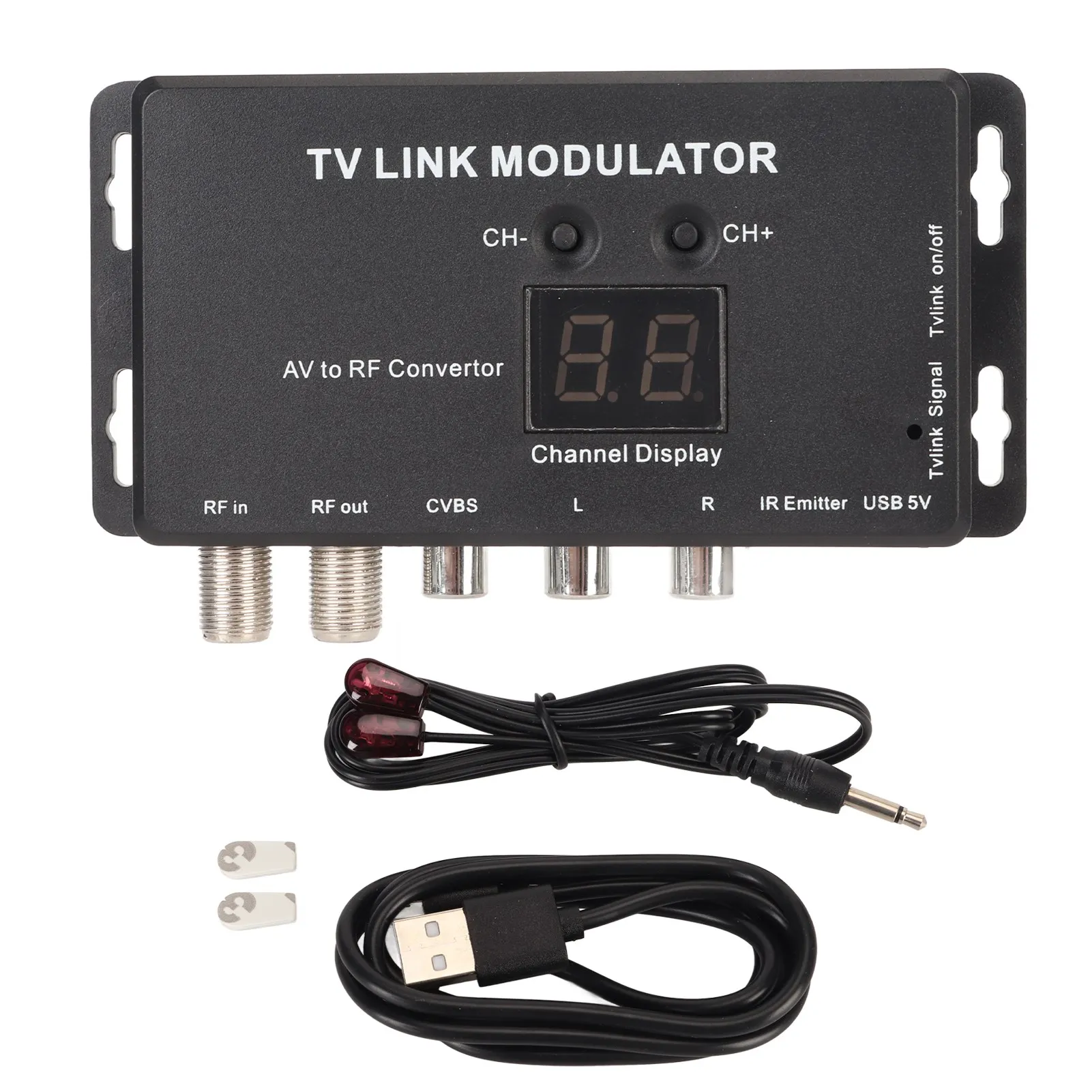 TV-Link-Modulator-Adjustable-Support-PAL-NTSC-AV-to-RF-Converter ...