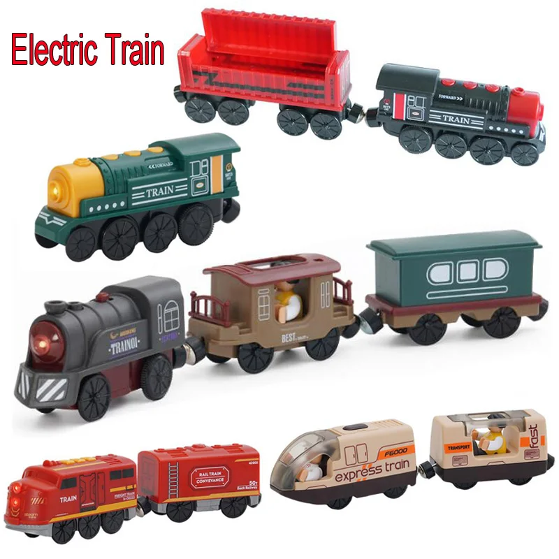 New-Electric-Wooden-Train-Set-Toy-Train-for-Boys-Girls-Compatible-with ...