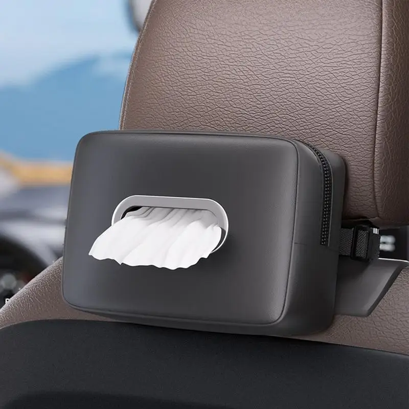 Auto-Armrest-Box-Seat-Back-Tissue-Box-Cover-Car-Tissue-Box-Holder-Pu ...