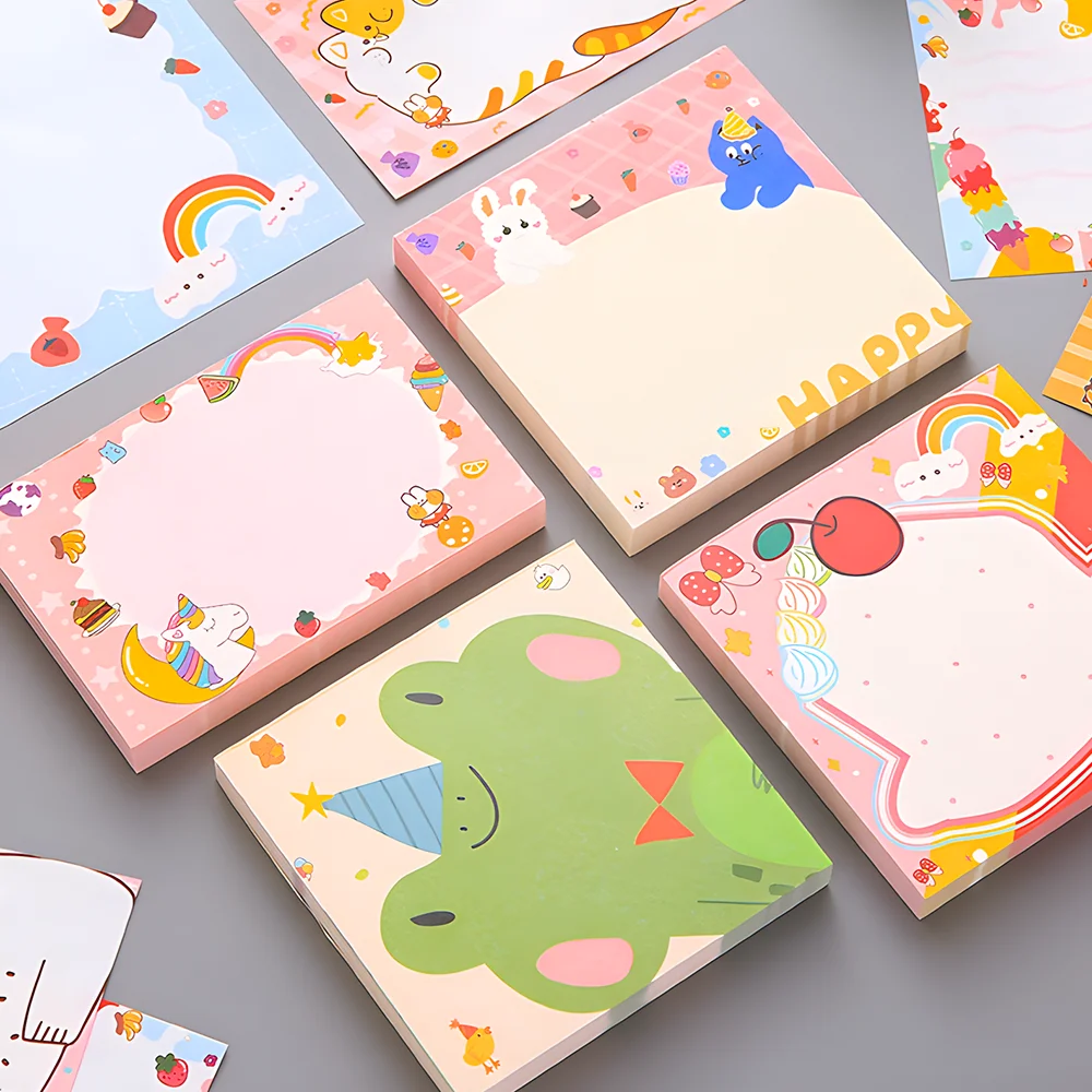 Cute-Kawaii-Sticky-Notes-Frog-Bear-Fruit-Memo-Pad-Post-Notepad ...