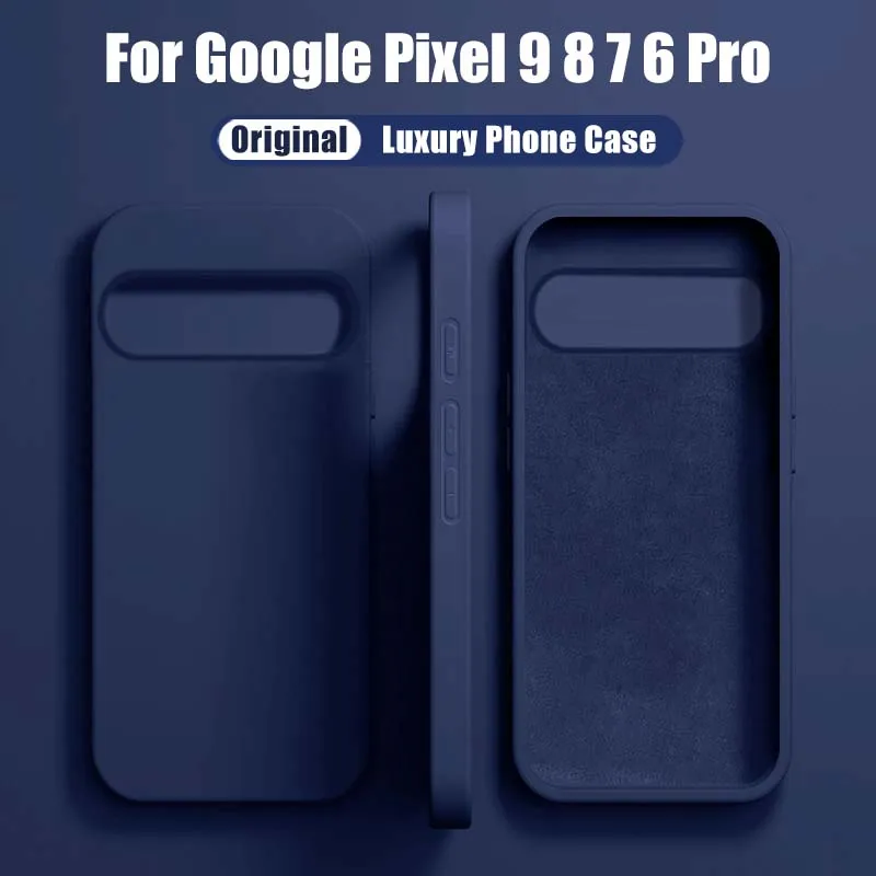 Coques-en-silicone-liquide-d-origine-pour-Google-Pixel-coque-de-t-l ...