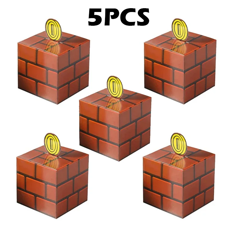 5 cajas de regalo de Mario Bros, juguetes de dibujos animados ...