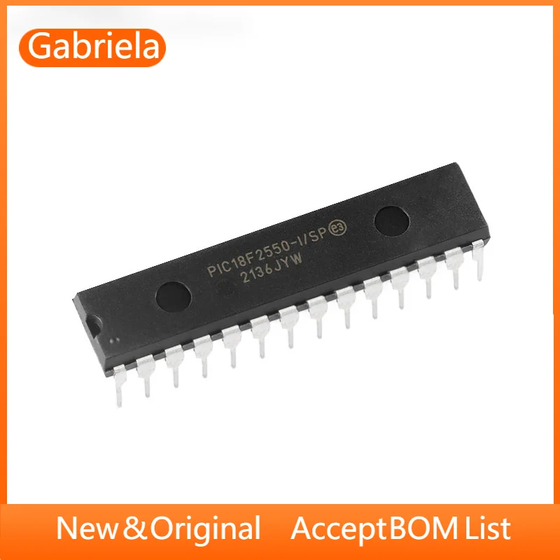 PIC18F2550-I-SP-PDIP-28-SMD-IC-Chip-High-Performance-Enhanced-Flash-USB ...