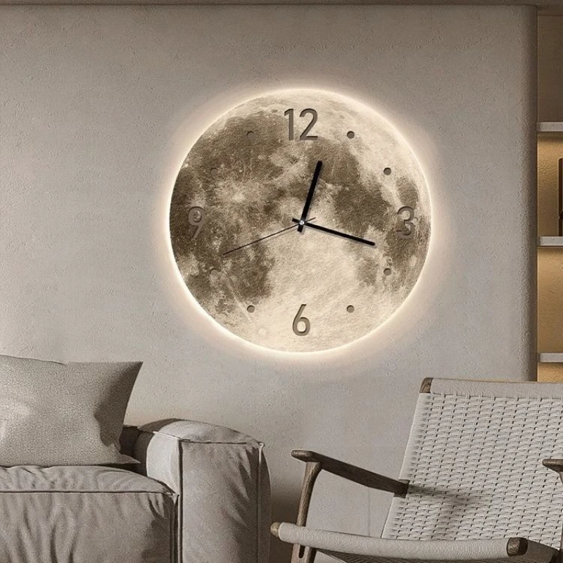Moon-Wall-Clock-Luxury-Noiseless-Light-Watch-Wall-Living-Room-Bedroom ...