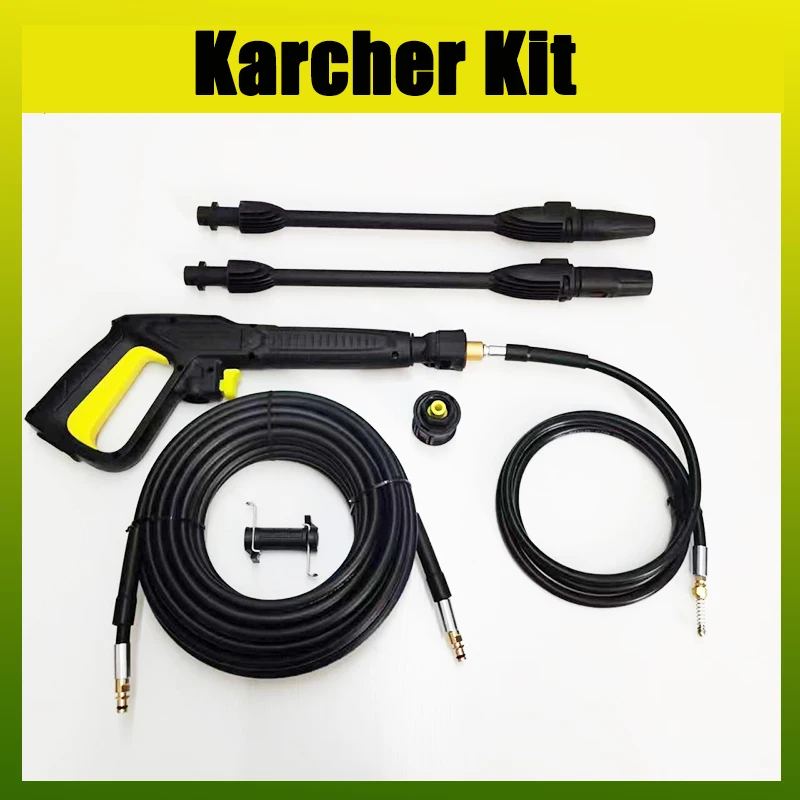 High Pressure Washer Pipe Gun Kit para Karcher, Car Wash Limpeza, Água ...