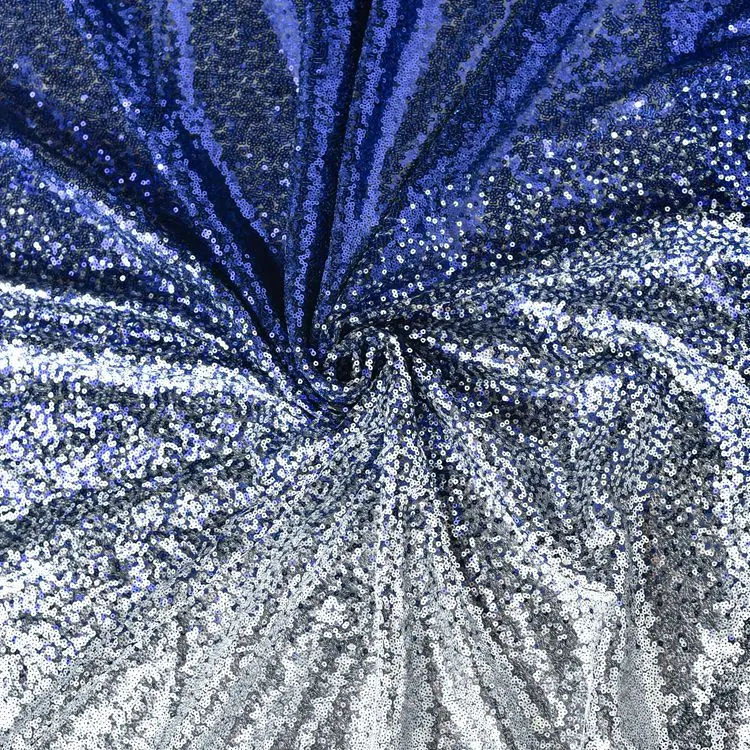 Sequin Fabric for Dress Gradient glitter fabric Sewing Stretch Lace ...