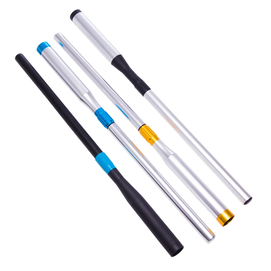Telescopic-Silver-Black-Color-Snooker-Pool-Billiard-Cue-Push-on-Extend ...