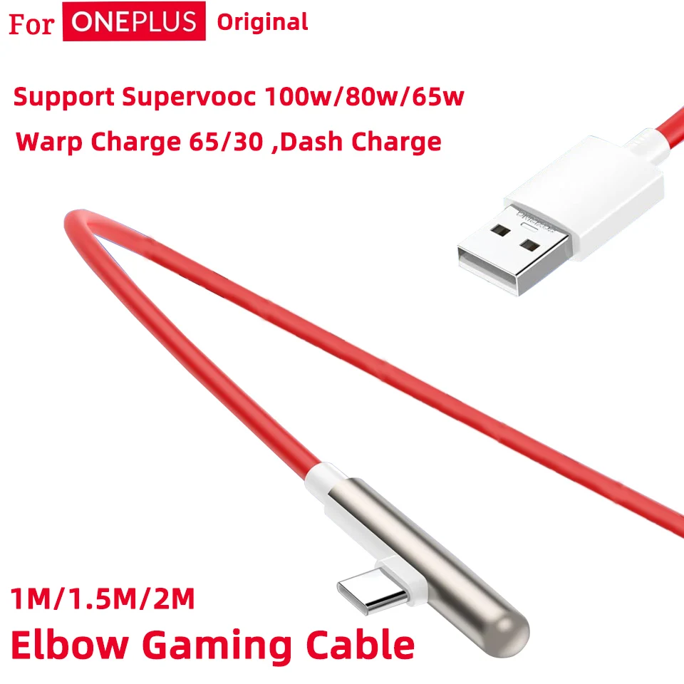 Oneplus-Cable-Original-tipo-C-para-juegos-Cable-de-90-grados-100w-80w ...