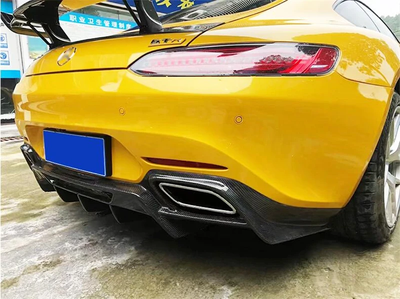 For Mercedes Benz AMG GT GTS GTC GTR 2015-2023 High Quality REAL Carbon Fiber Rear Diffuser ...