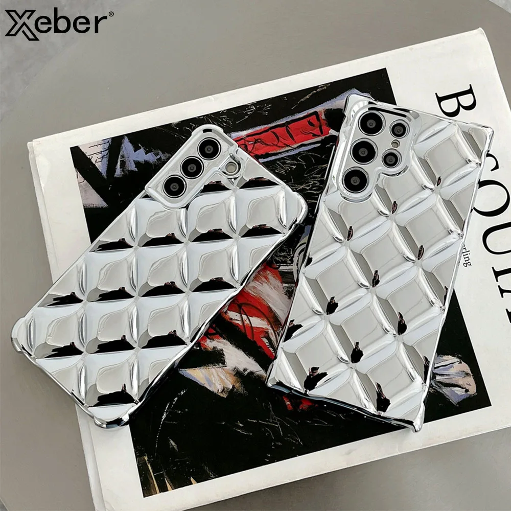 Luxury-Plating-Reflective-Diamond-Phone-Case-For-Samsung-Galaxy-S22-S21 ...