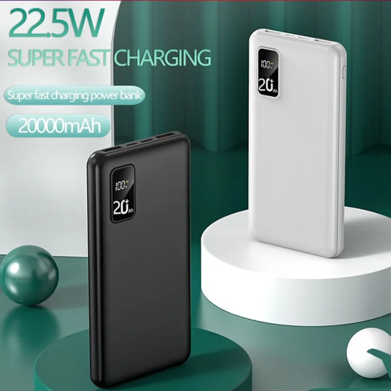 Large Capacity Power Bank 30000mAh Powerbank Type C PD20w Two-way Fast ...