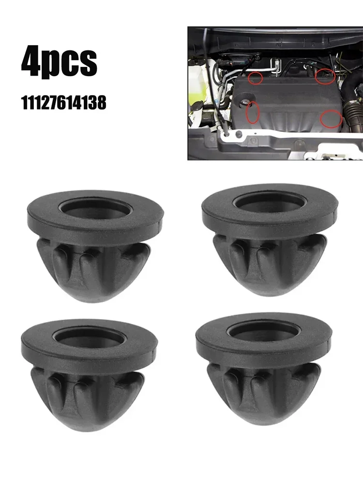 1/4Pcs Engine Cover Grommets Trim Rubber Mount Grommet Bush Bump ...