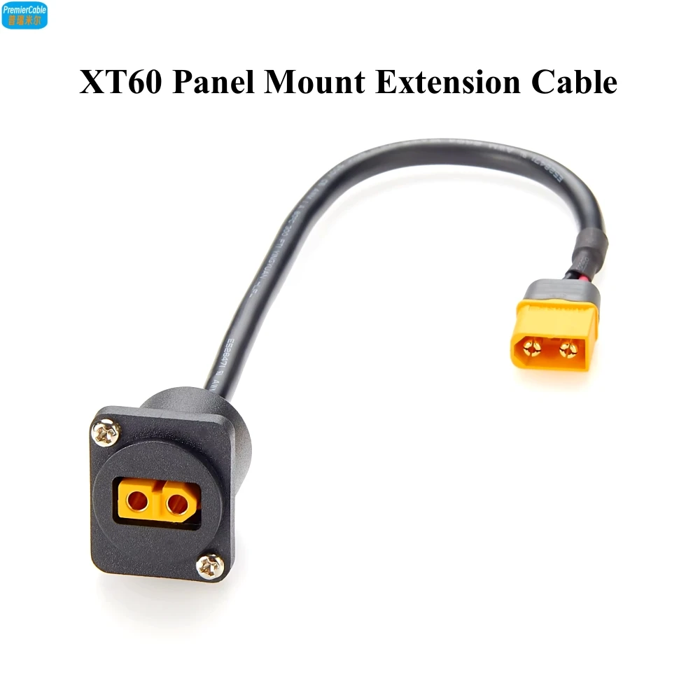 D-Type-XT60-Panel-Mount-Extension-Cable-XT60-Male-to-Female-Convertor ...