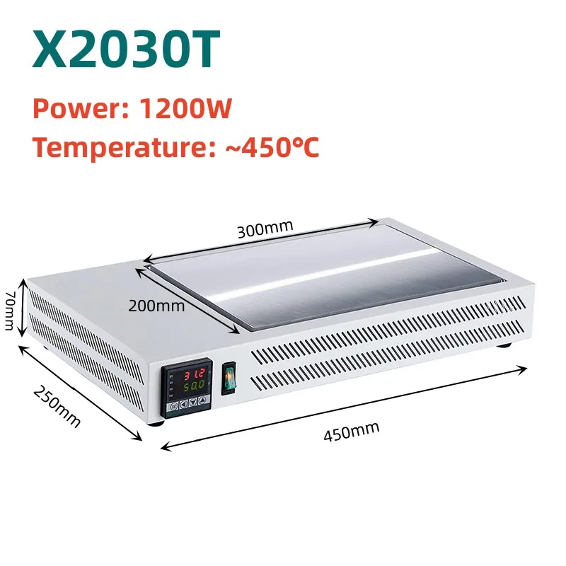 Нагревательный стол X3030T 1500 Вт, 300x300, нагревательная платформа с ...