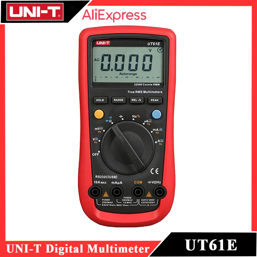 Uni-t Professional Digital Multimeter Ut89x Ut89xd Ac Dc Voltmete Led ...