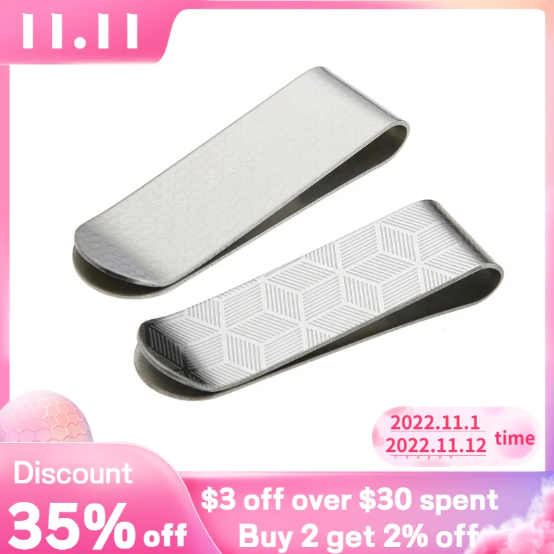 Metal Stainless Steel Money Clips Folder Stripe Print Silver Cash Clamp ...