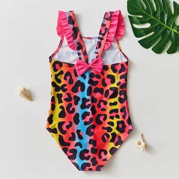 1~10Year Toddler Baby Girls Swimwear Dot print Girls Swimsuit one piece ...