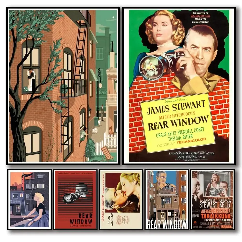 Hitchcock-Movie-REAR-WINDOW-Canvas-Painting-Artwork-Fancy-Wall-for ...