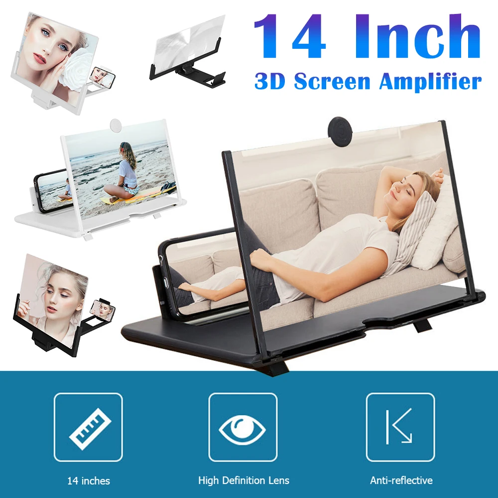 14-inch-3D-Screen-Amplifier-Mobile-Phone-Screen-Video-Magnifier-HD ...