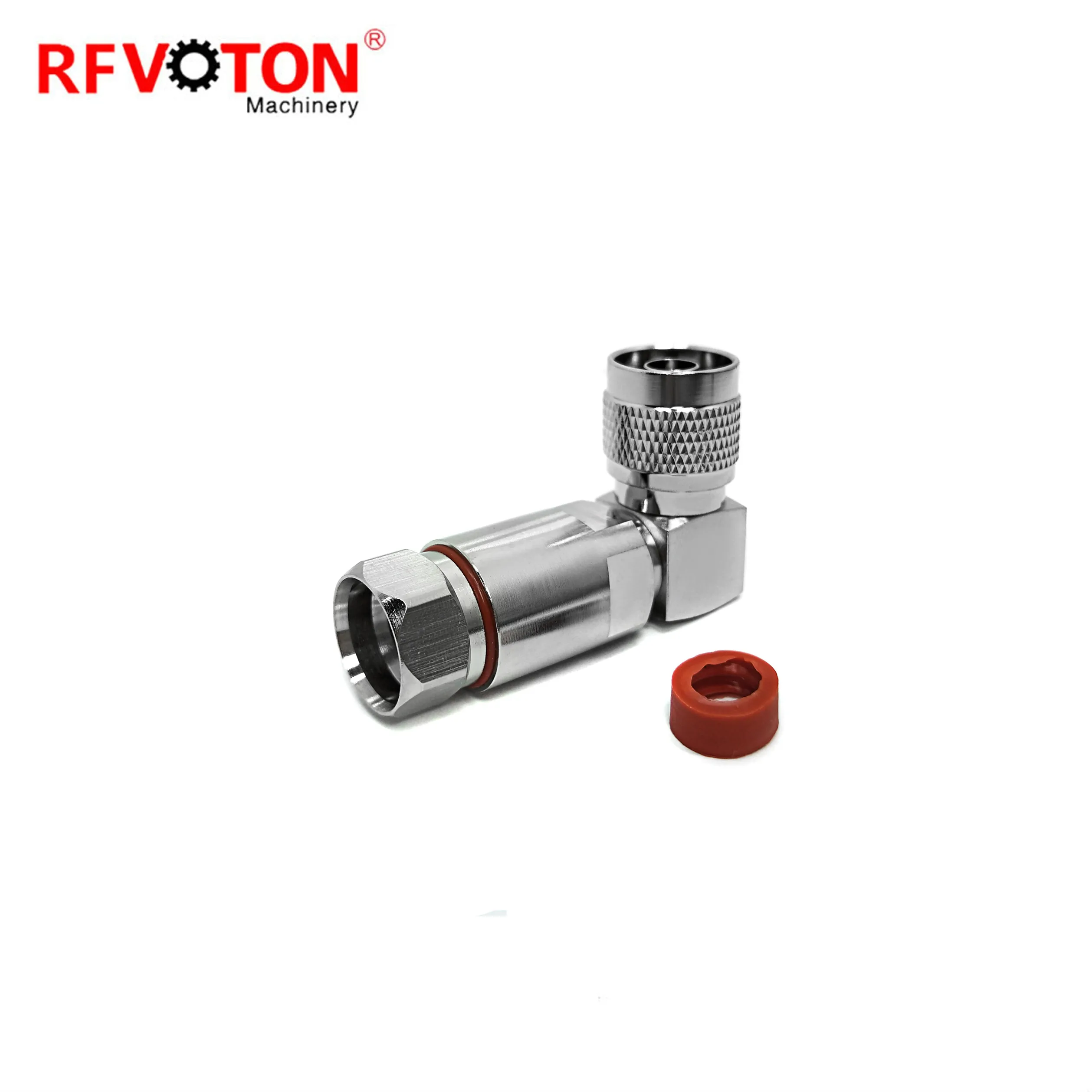 Free shipping 5pieces Silver plated RF Clamp connector Right Angle N ...