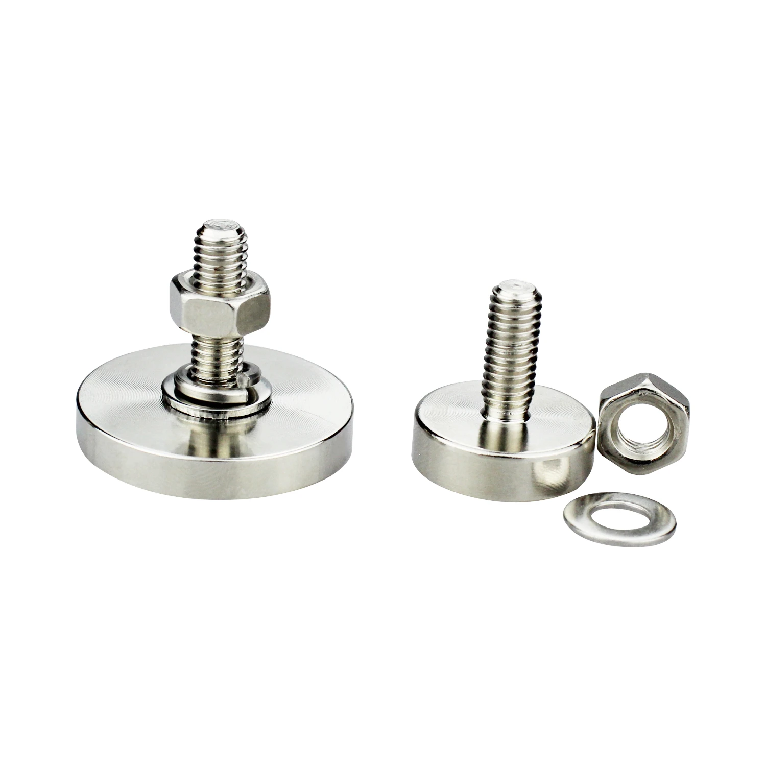 1 Buah M6/M8 Magnet Ulir Eksternal NdFeB Magnet Isapan Magnetis Kuat ...