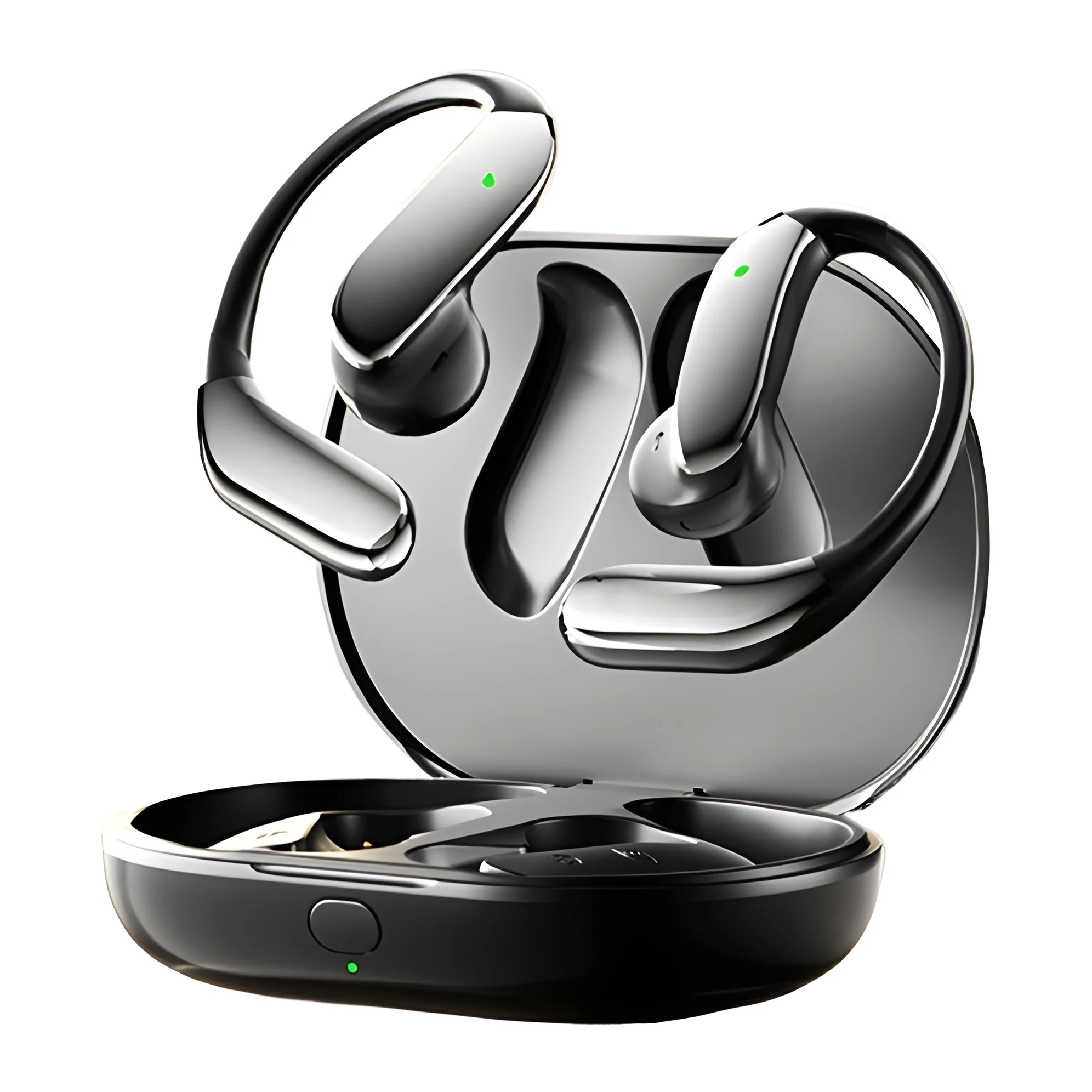 EARDECO TWS Earhook Bluetooth Headsets Wireless Headphones Bass AI Dual ...