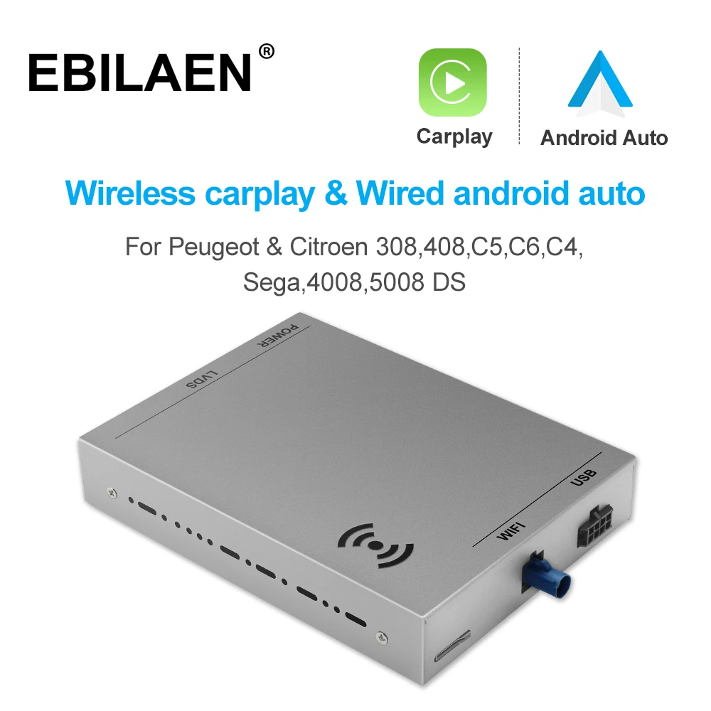Ebilaen Wireless Carplay For Citroen C4 Smeg Nac Picasso Ds4 Ds3 308 ...