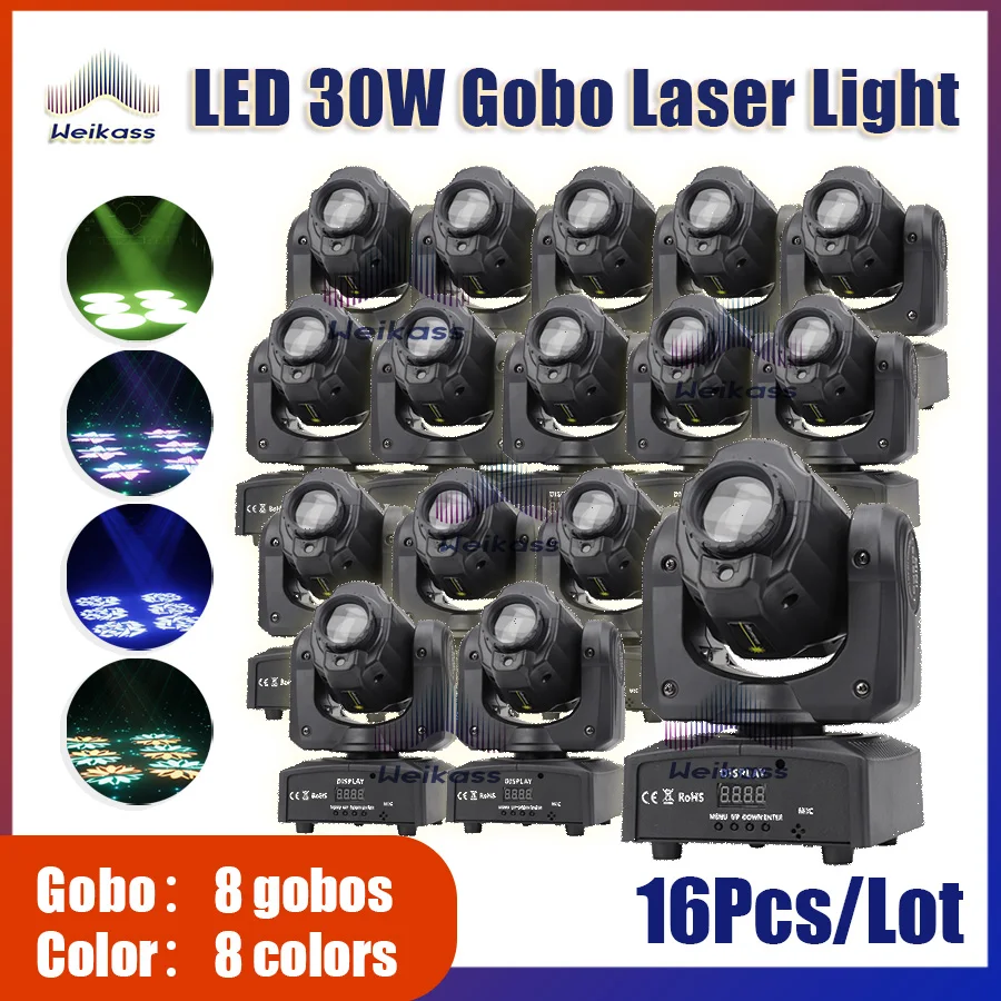 No-Tax-16-Mini-Spot-Laser-2IN1-30W-LED-Moving-Head-Light-With-Gobos ...