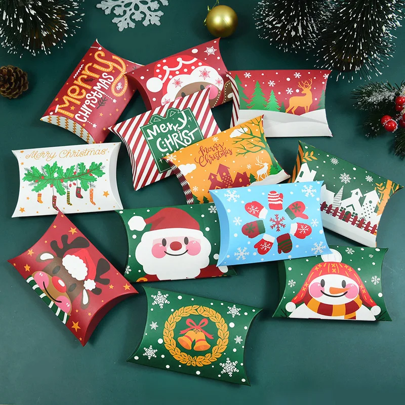 Christmas-Pillow-Shape-Candy-Box-Christmas-Santa-Claus-Kraft-Paper ...