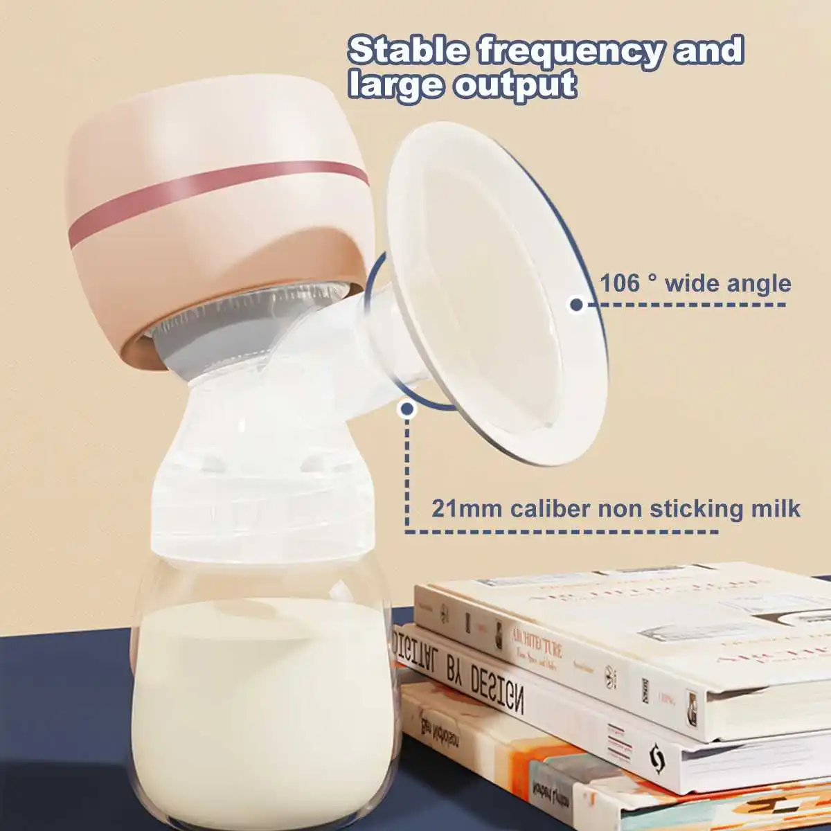 Extractor de leche eléctrico, masajeador de pecho silencioso, Colector de alimentación de leche ...