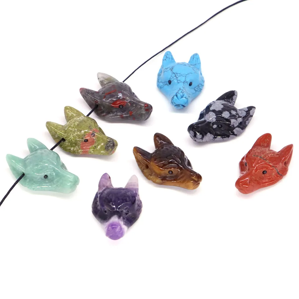 1-5-cabe-a-de-lobo-pingente-pedra-de-cura-natural-ametista-cristal ...