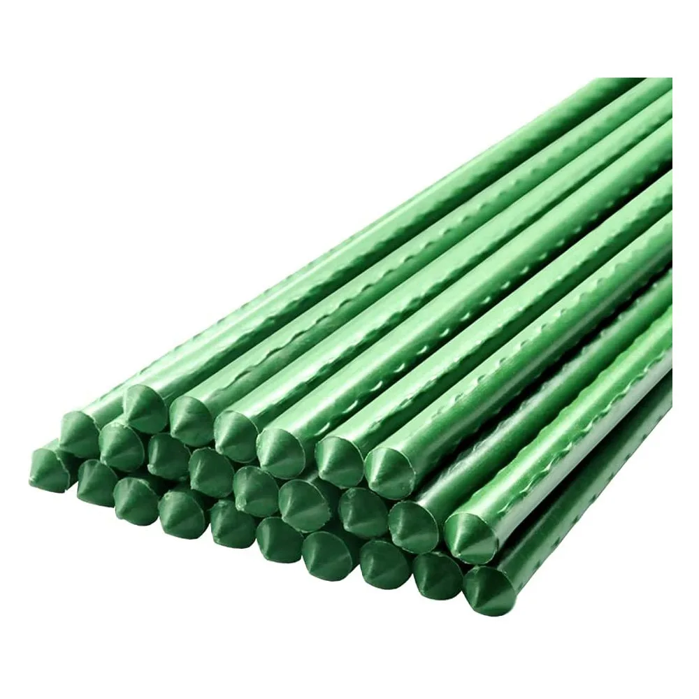（40cm） length Plant Stakes Gardening Pillar Plastic Coated Steel Pipe ...