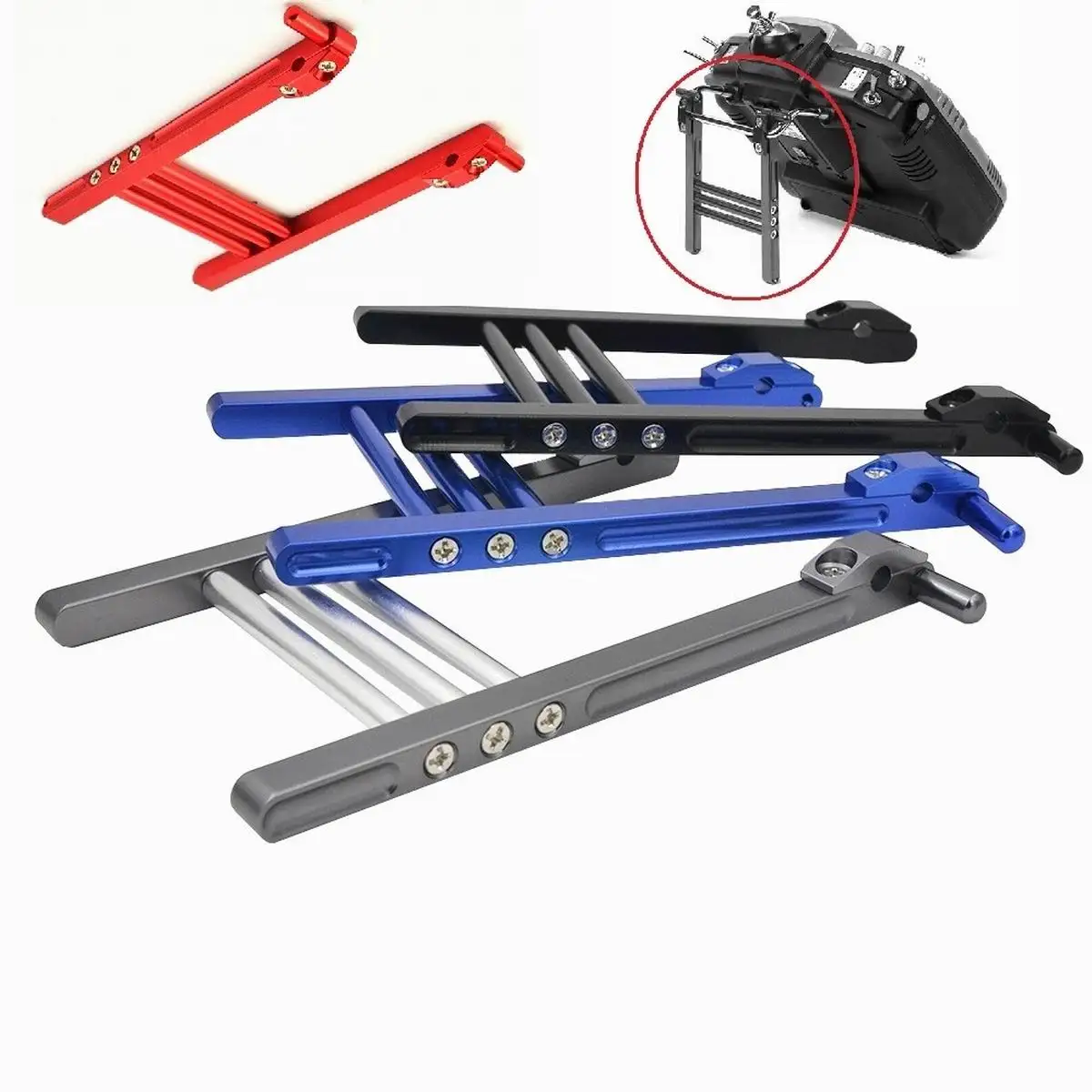Transmitter Stand Bracket Holder Aluminum Alloy For FrSky Taranis JR ...