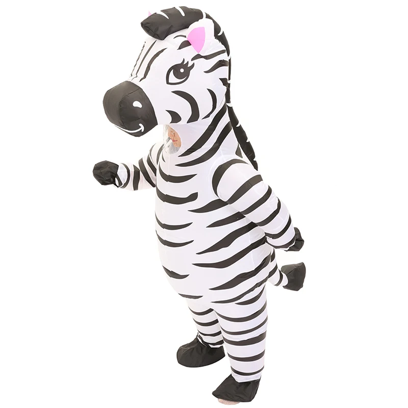 Inflatable Costume Zebra Funny Blow Up Animal Costume Cosplay Party ...