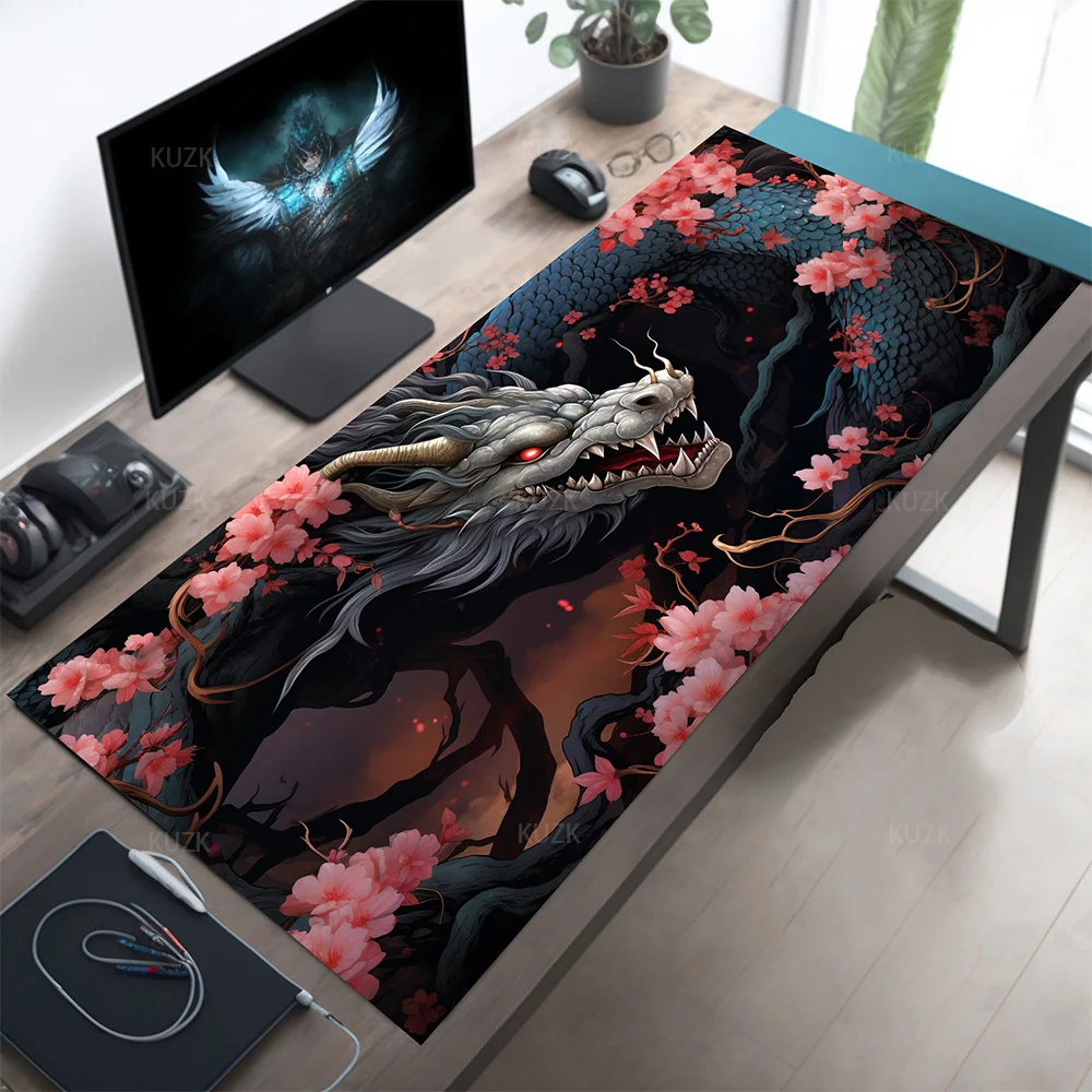 Sakura-Dragon-Gaming-Mousepad-Chinese-Dragon-Desk-Mat-XXL-Gaming-Mouse ...