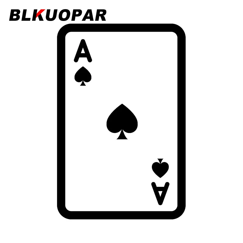 BLKUOPAR-Ace-Playing-Card-Car-Sticker-Creative-Sunscreen-Occlusion ...