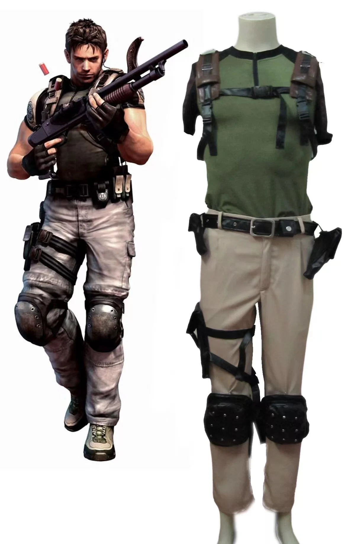 Chris-Redfield-Cosplay-Cos-Cosplay-Costume-Halloween-Uniform-Outfit ...
