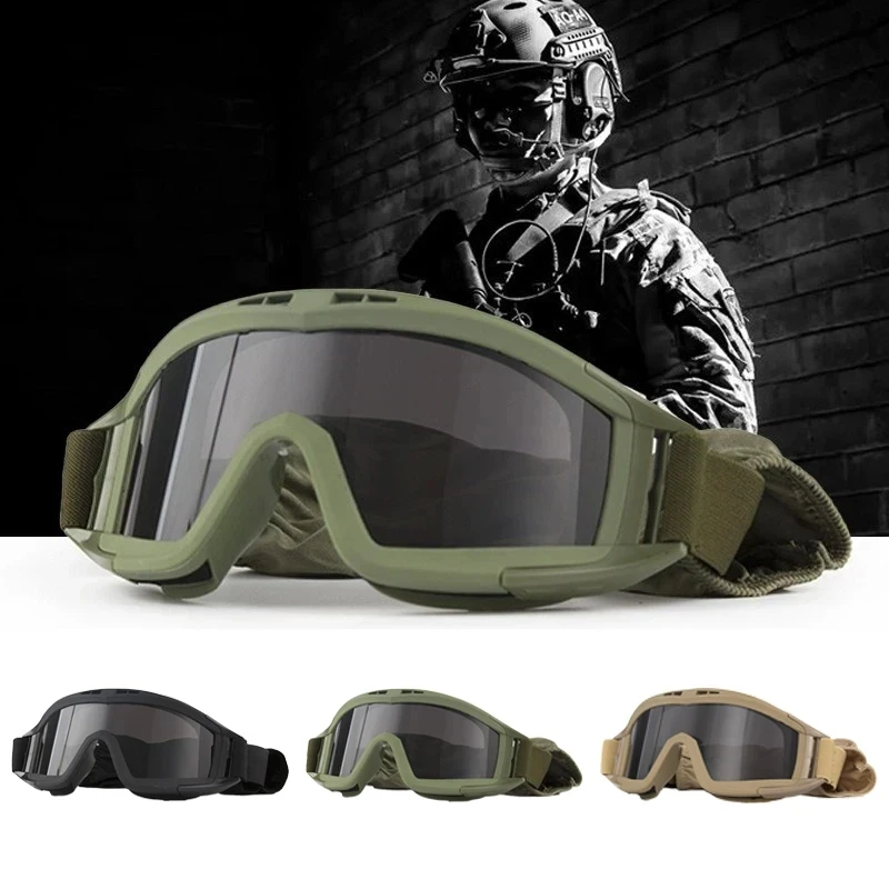 Explosion Proof Shooting Tactical Goggles Anti-impact CS War Game ...