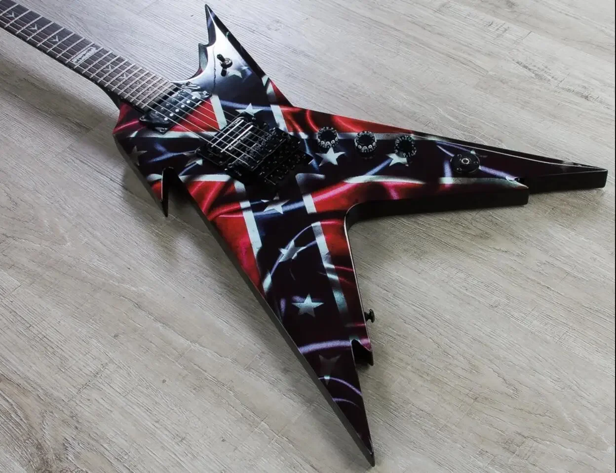 Rxhflame-Dimebag-Darrell-Razorback-Red-Electric-Guitar-Floyd-Rose ...