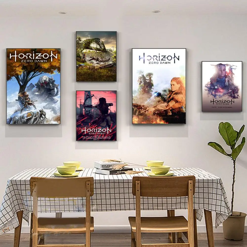 Horizon-Zero-Dawn-Game-Poster-Anime-Posters-Sticky-Vintage-Room-Home ...