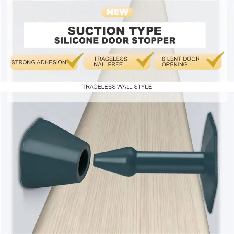 Self-Adhesive-Silicone-Door-Stopper-Anti-Collision-Protection-Door-Stopper-Mute-Door-Stopper ...
