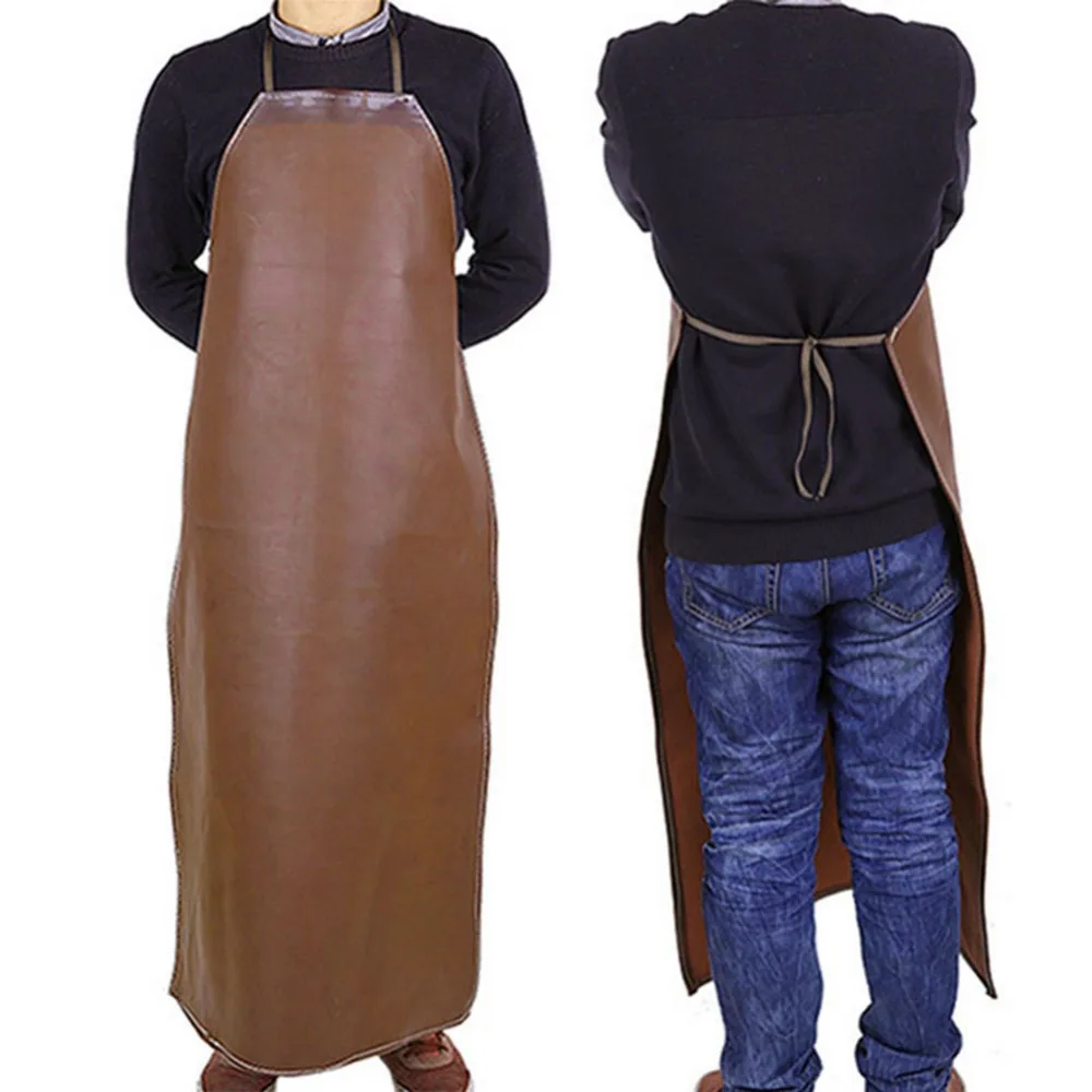 Thermal-Insulation-Leather-Welding-Apron-Safety-Flame-Resistant-Welder ...