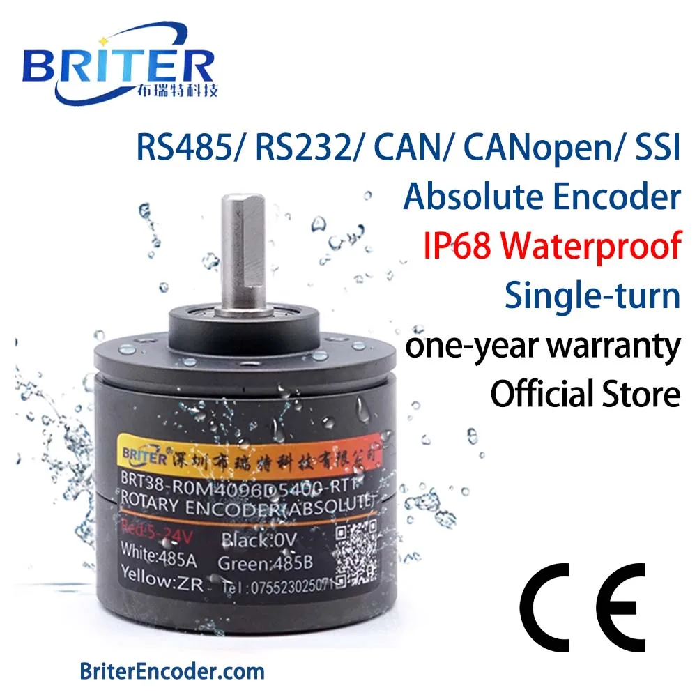 Absolute-Rotary-Encoder-IP68-Waterproof-Single-turn-SSI-CAN-RS485-Interface-High-precision-Angle ...