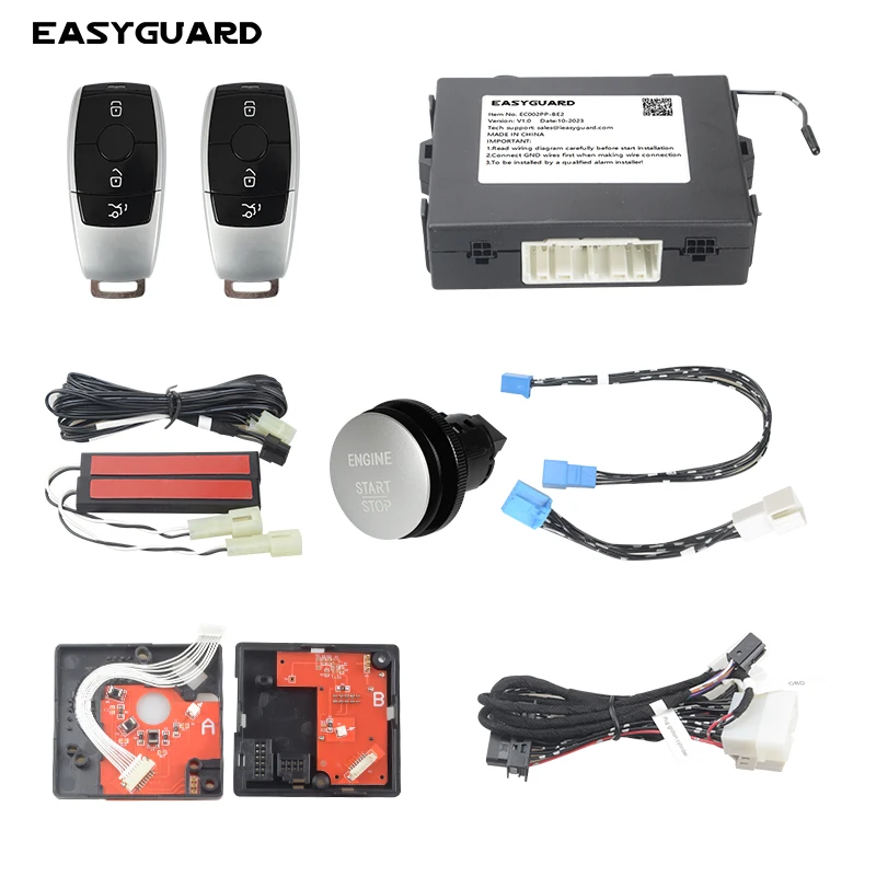 EASYGUARD-Plug-And-Play-PKE-remote-start-keyless-go-system-Fit-For-Benz ...