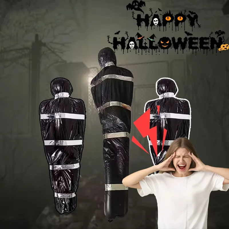 150cm Halloween Scary Inflatable Dummy Hanging Corpse Props for Haunted ...