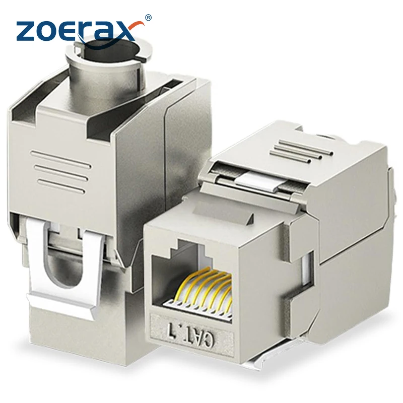 ZoeRax-Keystone-Jack-acoplador-Ethernet-modular-zinco-blindado-RJ45 ...