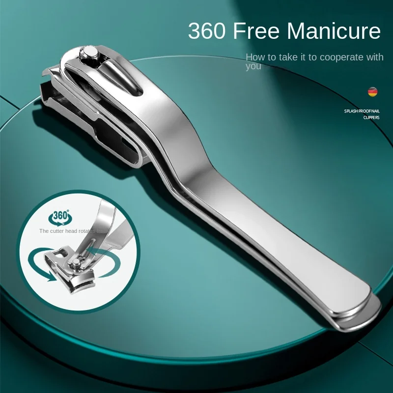 Professional-nail-clipper-large-slanted-blade-built-in-toenail-scissors ...