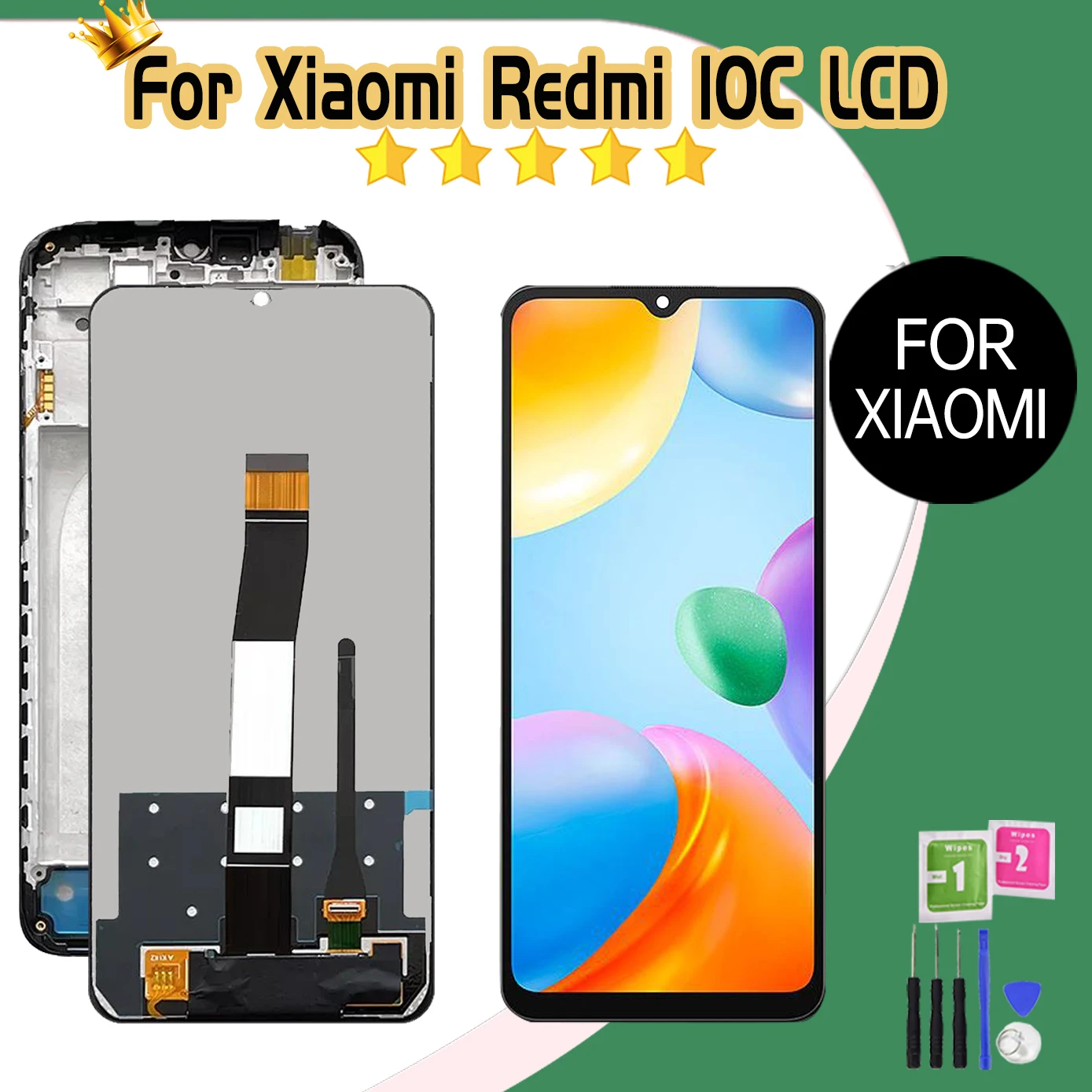 Lcd-para-Xiaomi-Redmi-10C-pantalla-t-ctil-montaje-con-marco-220333-QAG ...