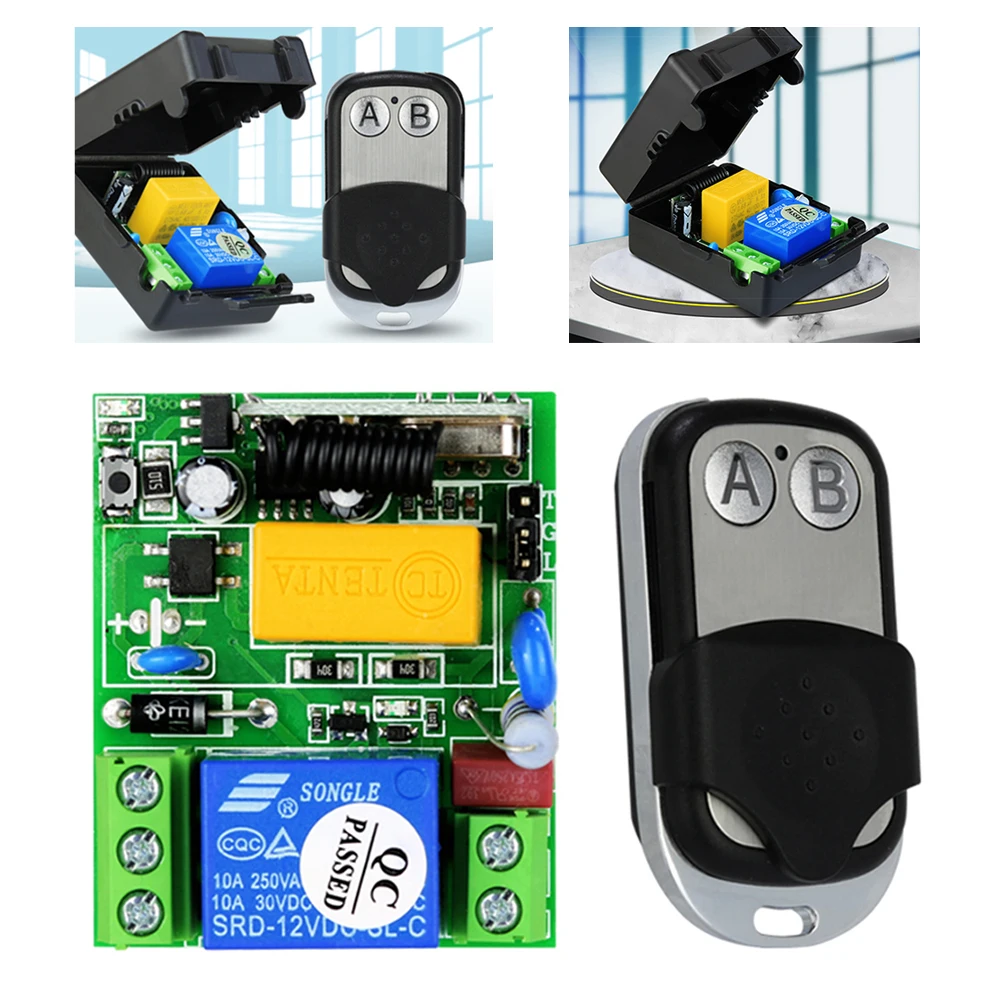 AC220V-1CH-Wireless-Remote-Control-Switch-433MHz-Relay-Receiver-Module ...