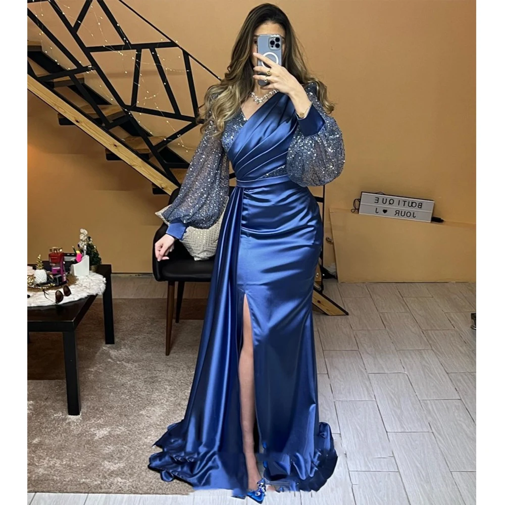 Robe-de-Soir-e-en-Satin-Bleu-Fonc-pour-Femme-l-gante-Transparente-Manches-sulf-Sir.jpg